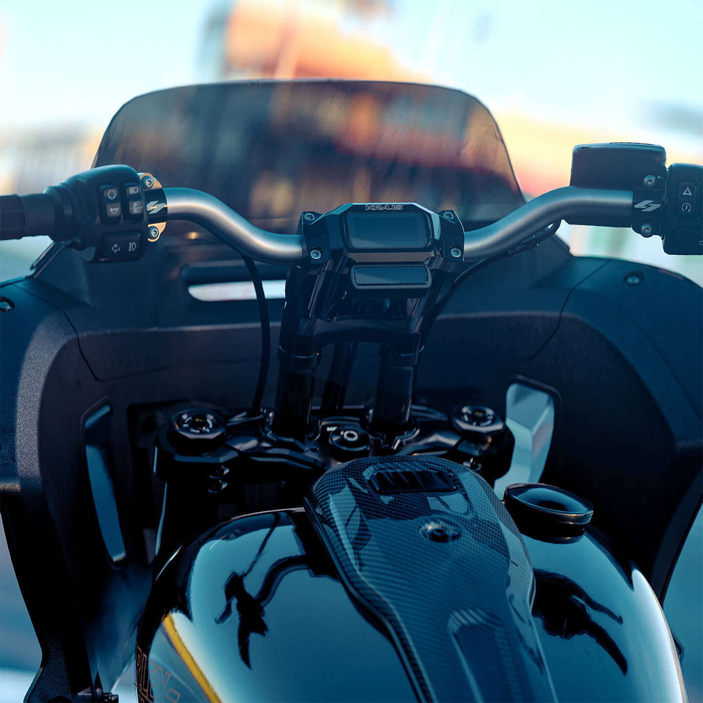 Kraus Solid-Mount Isolated And Pullback Handlebar Risers