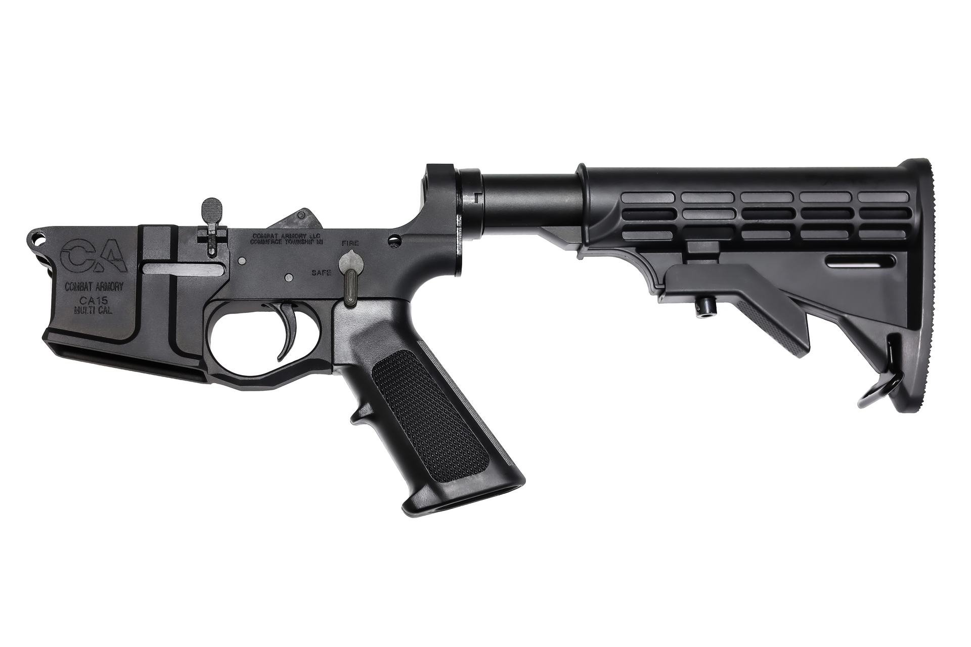 Combat Armory Complete AR-15 Rifle Lower Receiver - COMBAT ARMORY