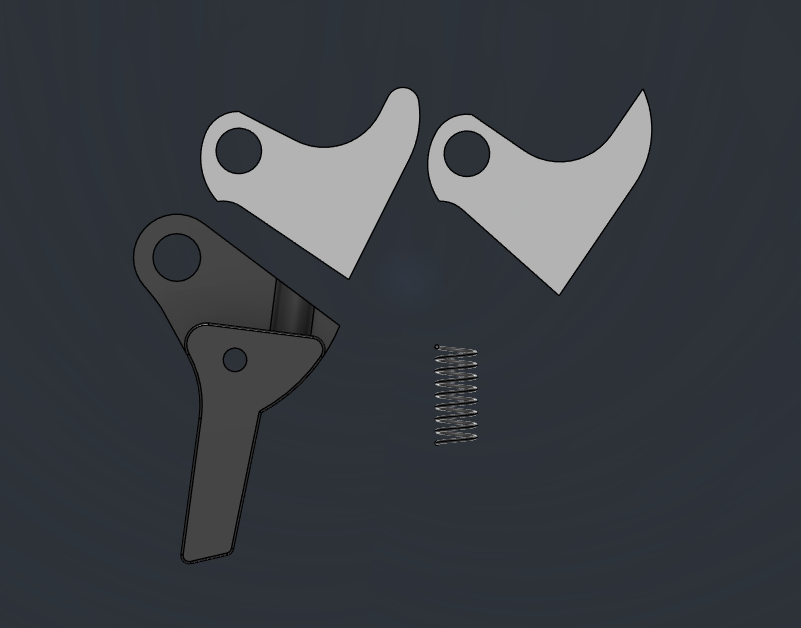 FRTv2 Flat Face Trigger Kit - 2 Stainless Steel Trips Fits Glock