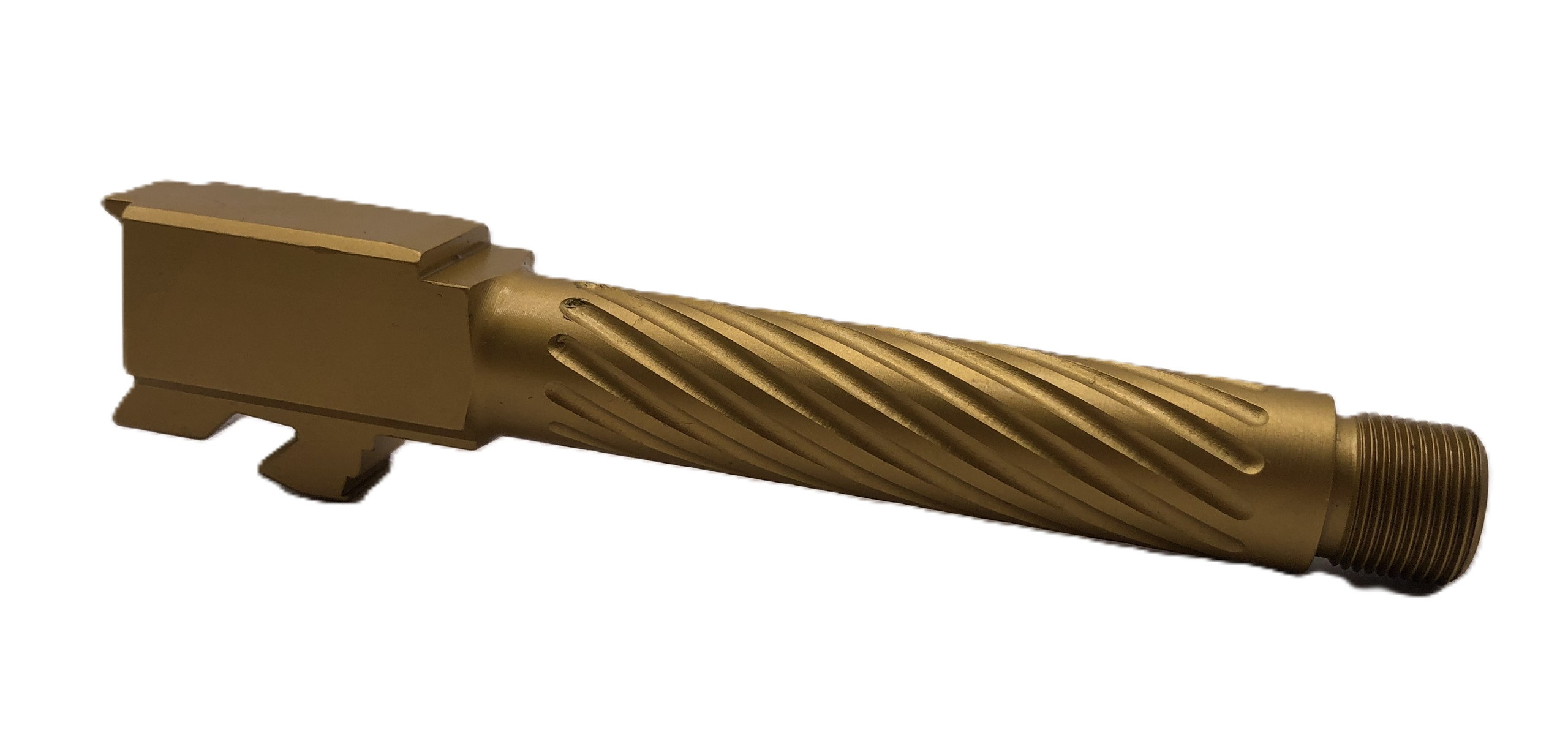 Combat Armory Barrel Fits Glock 19 9mm Match Thin Spiral Fluted ...