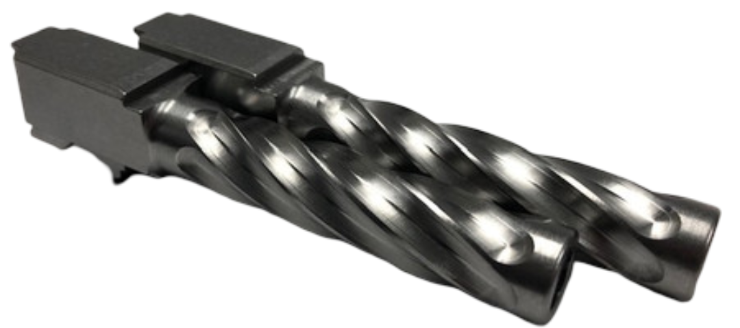 Combat Armory Barrel Fits Glock 19 9mm Match Chunky Spiral Fluted ...