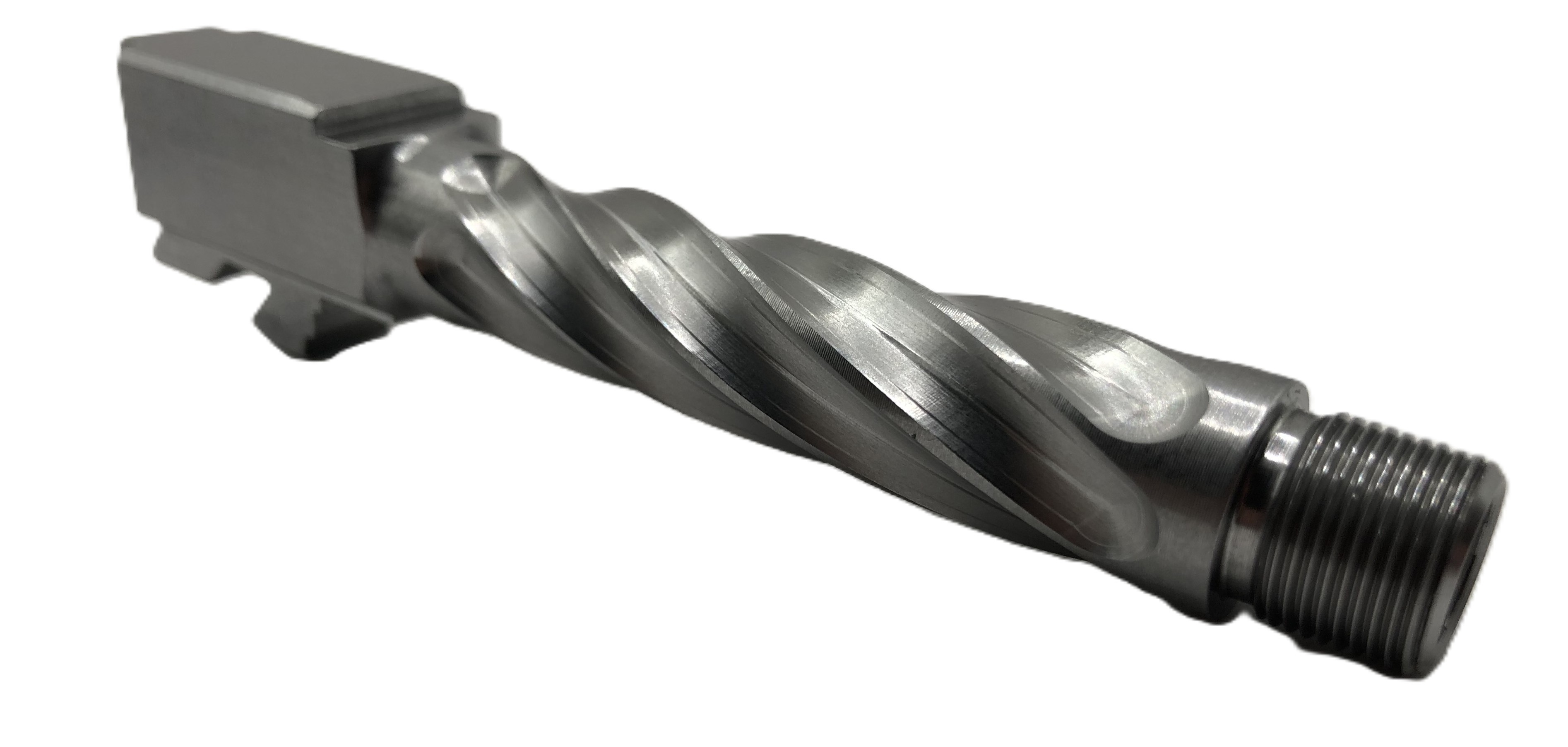 Combat Armory Barrel Fits Glock 19 9mm Match Chunky Spiral Fluted ...