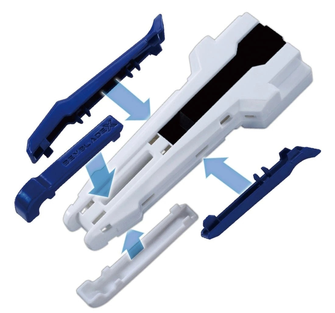 Takara Tomy Beyblade X BX-29 Custom Launcher Grip (White Version)