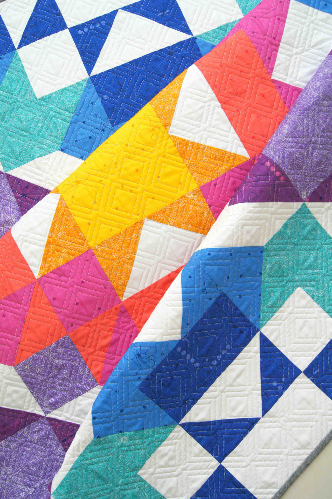 Half Square Triangle Quilt Pattern