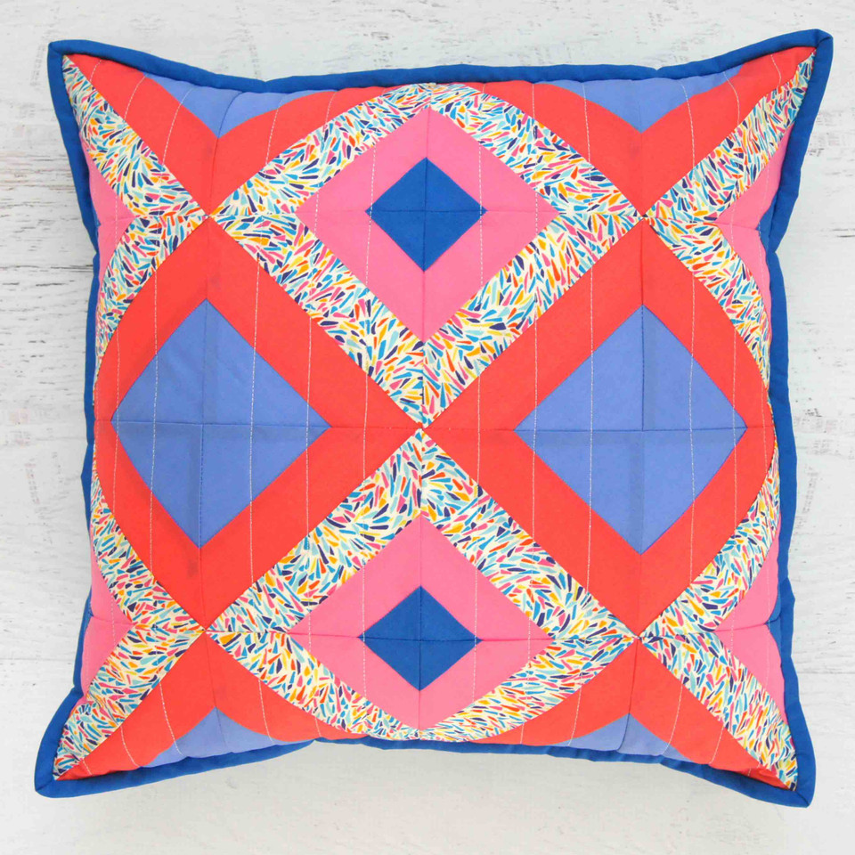 Stars and Stripes Pillow Set PDF Pattern - Tied with A Ribbon