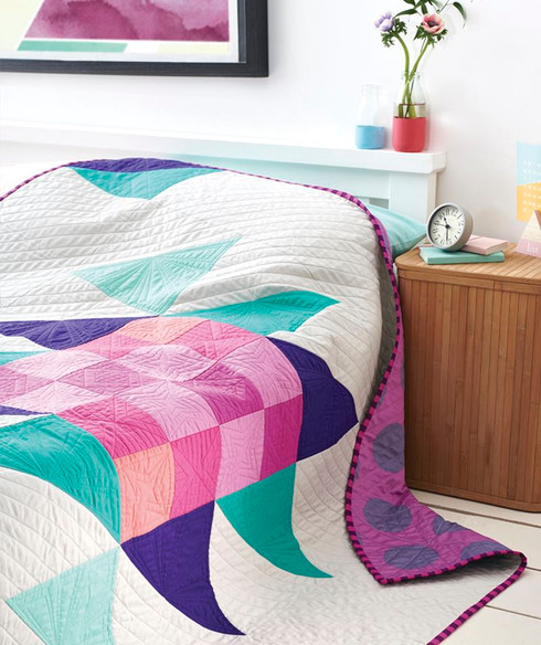 Cosmic Diva Quilt PDF Pattern - Tied with A Ribbon