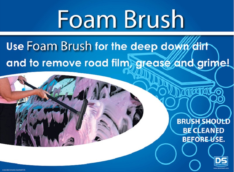 SIGN - SELF-SERVE, INSTRUCTION, FOAM BRUSH 17" x 23" - DS Car Wash ...