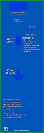 DECAL - PURE VEND INSTRUCTIONS 10/08 - DS Car Wash Parts Catalog