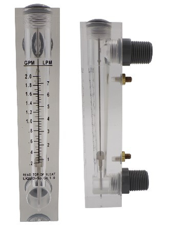 FLOW METER, PANEL MOUNT, 0.2 - 2GPM (AXEON) - DS Car Wash Parts Catalog