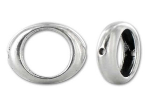 JBB Sterling Silver Oval Bead Frame