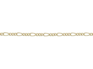 1mm Satin Hamilton Gold-Plated Brass Beading Chain by the Foot