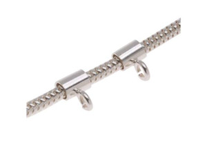 Sterling Silver Tube with Closed Ring Charm Finding 2.5mm Hole