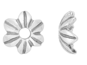 Sterling Silver Fancy Bead Cap