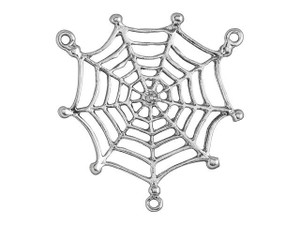 Artbeads Sterling Silver Small Spider Web Charm