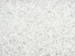 Toho 11/0 Round Seed Bead Transparent Rainbow Frosted Crystal, 2.5-Inch ...
