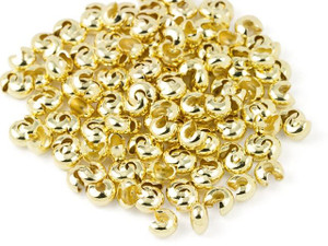 Artbeads Sterling Silver 4mm Crimp Cover Pro Pack (100 Pcs)