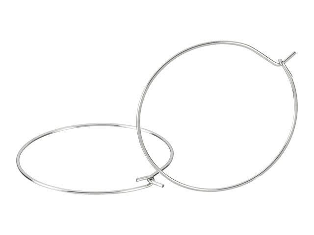 Stainless Steel 30mm Hoop Earring (1 Pair)