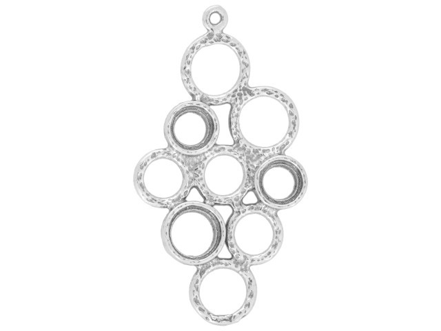 Artbeads Sterling Silver Circles and Bezels Pendant