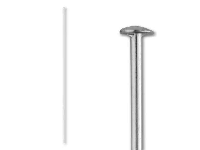 3-inch Head Pin, 22 Gauge (Sterling Silver)