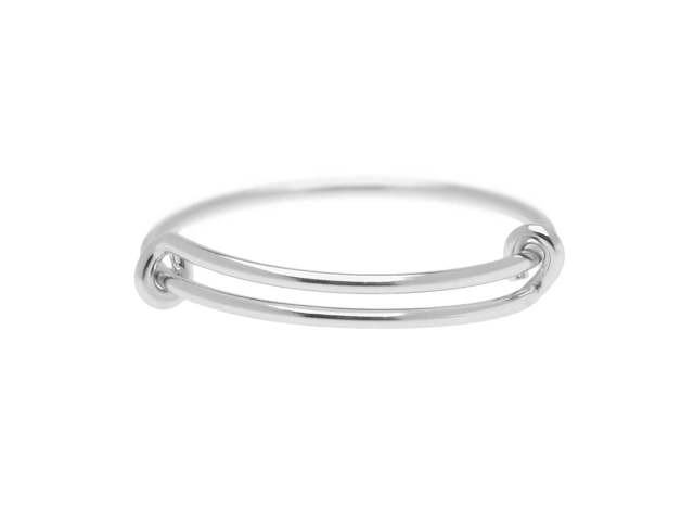 Adjustable Stacking Ring, 1mm Round Wire / US Sizes 6-8, Sterling ...