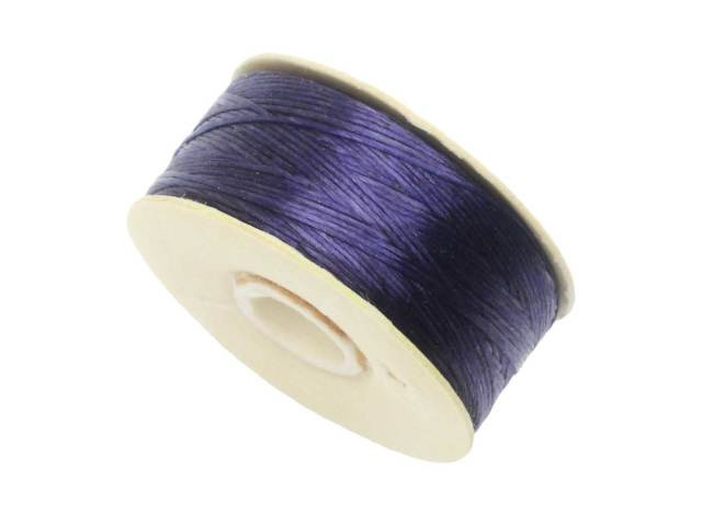 NYMO Nylon Beading Thread Size D for Delica Beads - Dark Purple 64YD ...