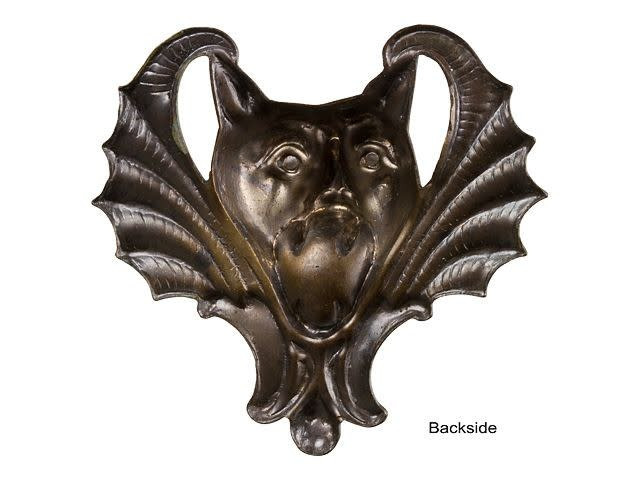 Brass Gargoyle with Patina Finish Embellishment