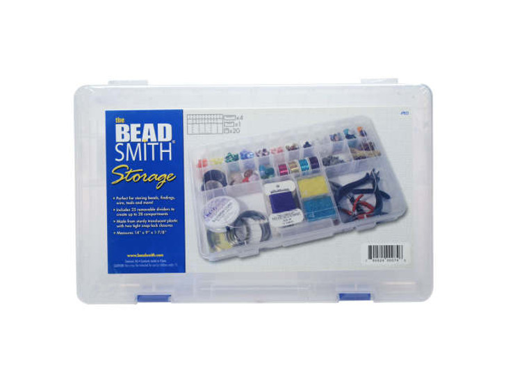 The Beadsmith Portable Bead & Jewelry Storage Box, with Up to 28 ...