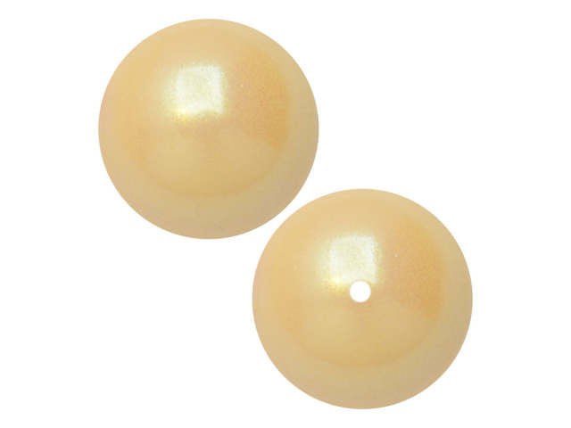 Preciosa Crystal Nacre Pearl, Round 4mm, Pearlescent Yellow (40 Pieces ...