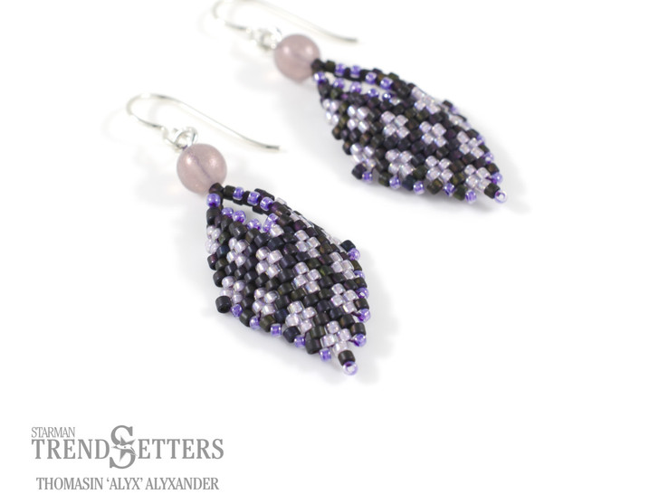 Beading with Becky: Peyote Stitch Increase and Decrease Earrings - Artbeads.com