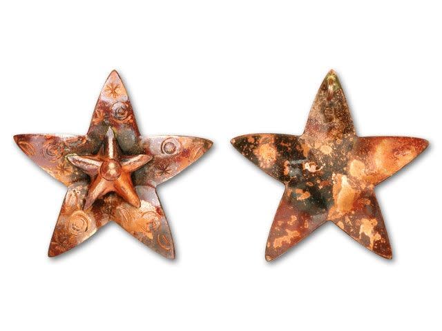 Patricia Healey Copper Double Star Pendant