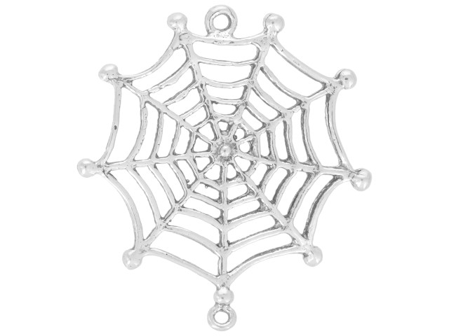 Sterling Silver Large Spider Web Link