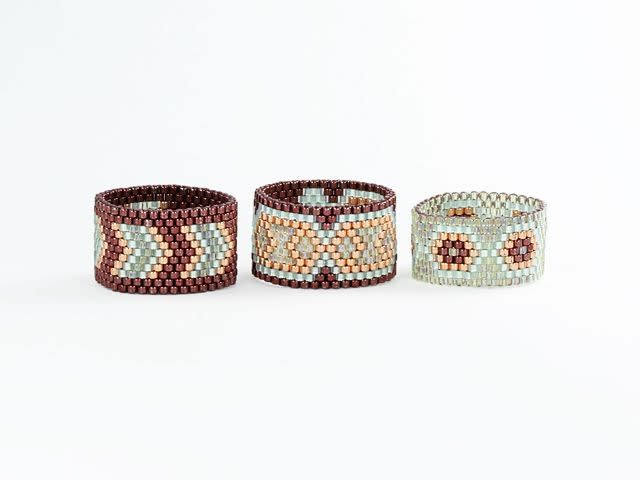 Artbeads Aztec Bloom Aiko Ring Kit by Cynthia Kimura