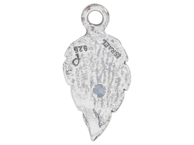 Artbeads Sterling Silver Detailed Leaf Dangle