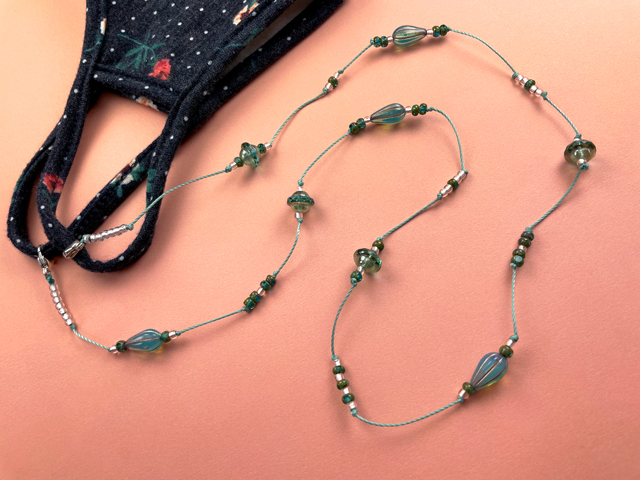 Knotted Turquoise Mask Chain