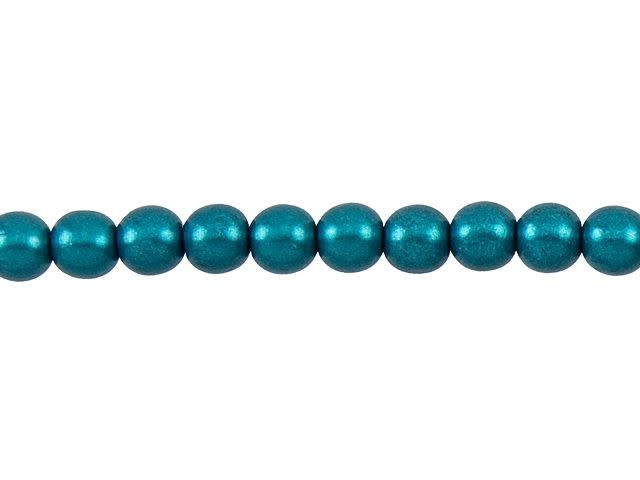 Czech Glass 6mm ColorTrends Saturated Metallic Shaded Spruce Round Bead ...