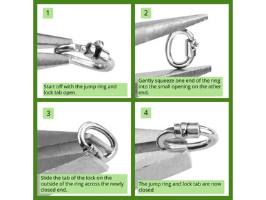 Link-Lock Sterling Silver Locking Jump Ring
