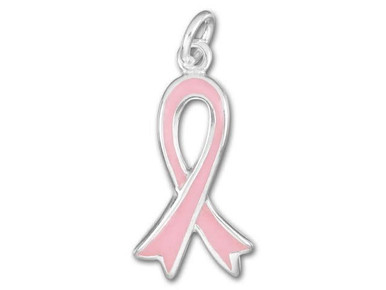 Pink Enamel Breast Cancer Ribbon