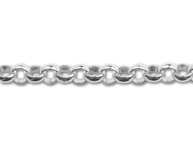 Silver-Plated Large Rollo Chain by the Foot