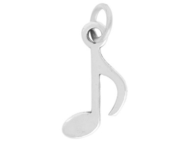 Sterling Silver 8th Note Charm