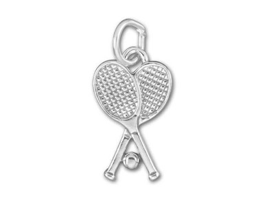 Sterling Silver Tennis Racket Charm