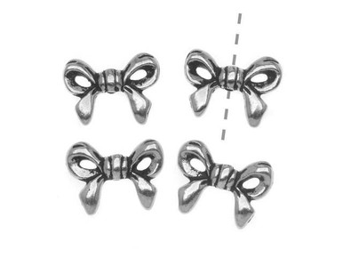 TierraCast Silver Antique Bow Bead