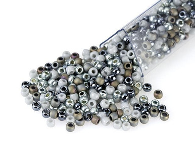 Artbeads Graphite Gray Designer Blend, TOHO 11/0 Round Seed Beads