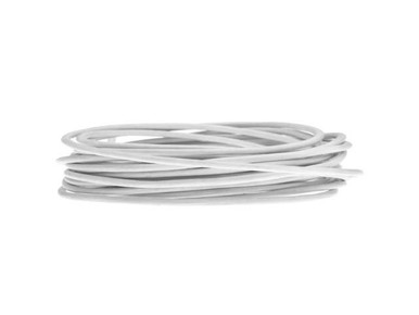 Leather Cord – Round 1.5mm – White – Leather Cord USA – 1 Yard ...