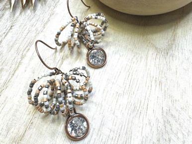Designing with Deb: Fun and Easy DIY Swirly Seed Bead Earrings - Artbeads.com