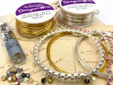 Julie's Bead Table: Creating Sparkly Wire-Wrapped Memory Wire Jewelry ...