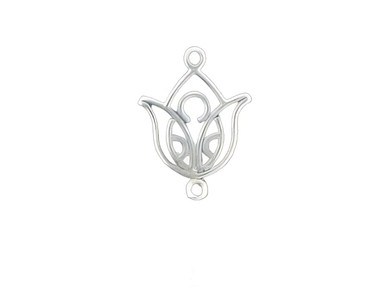 JBB Lotus Bud Link 18/13mm : Antique Silver