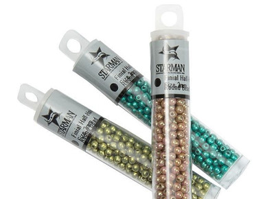 Czech Glass Matte Metallic Antique Copper Half-Drilled 2mm Round Finial ...