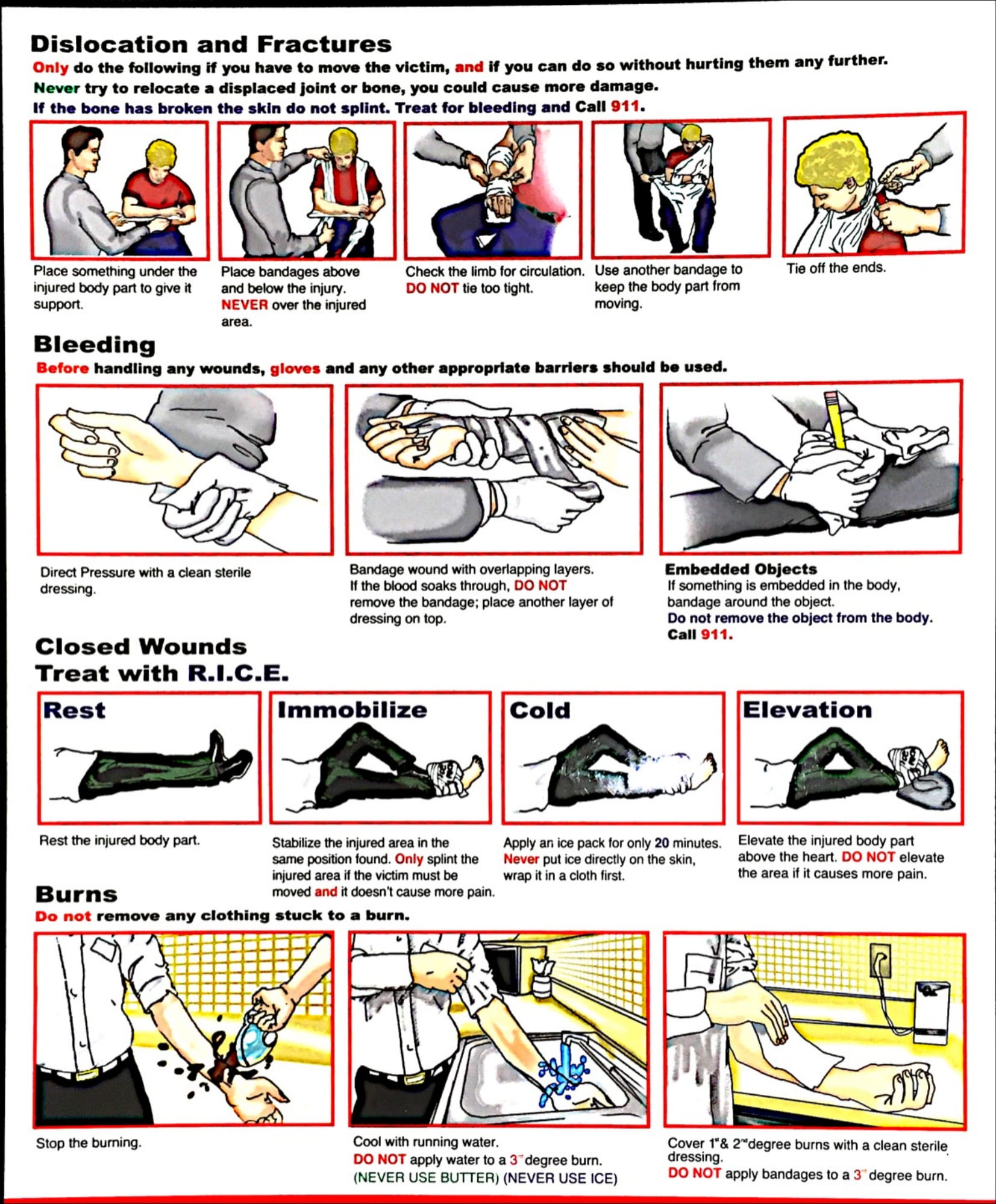 First Aid Study Guide- Visual - Start CPR 1st First Aid Study Guide- Visual - Start CPR 1st
