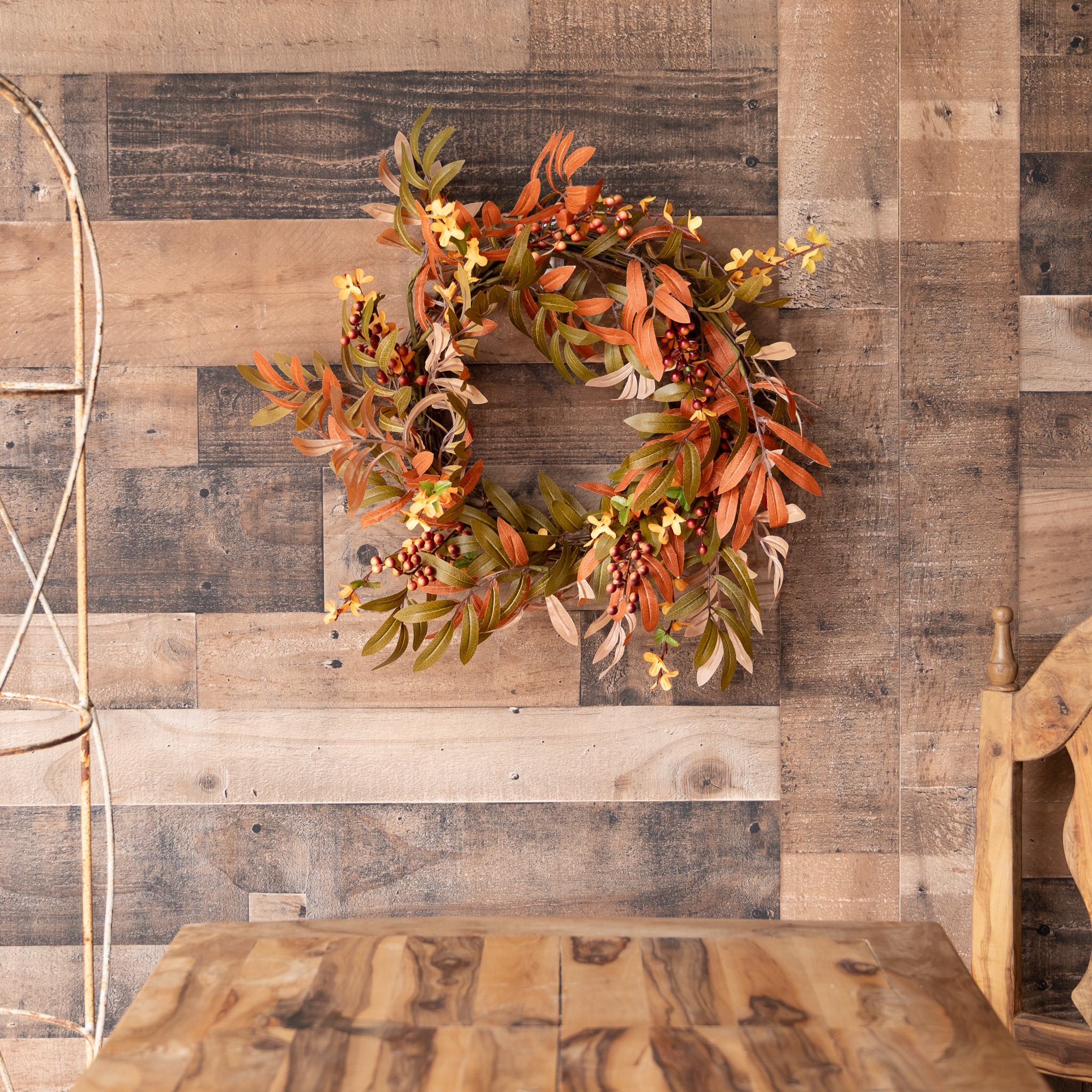 AUTUMN SPLENDOR WREATH - 16 INCH - Mills Floral Company
