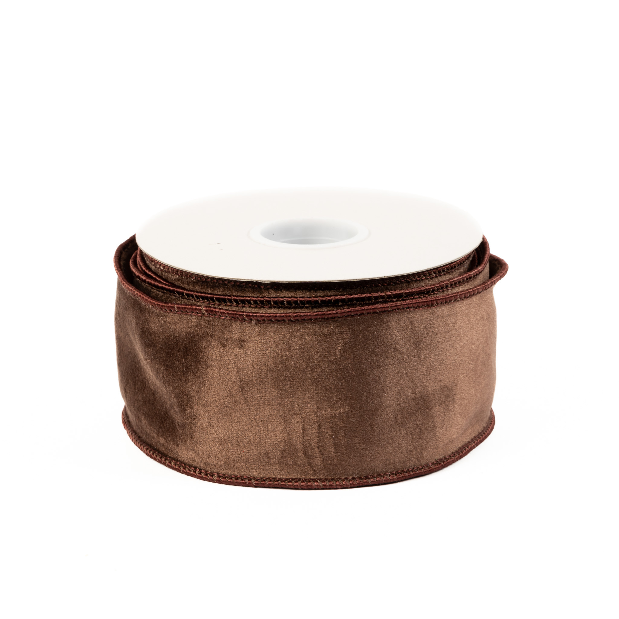 VELVET RIBBON 2.5" X 10 YD - MOCHA - Mills Floral Company